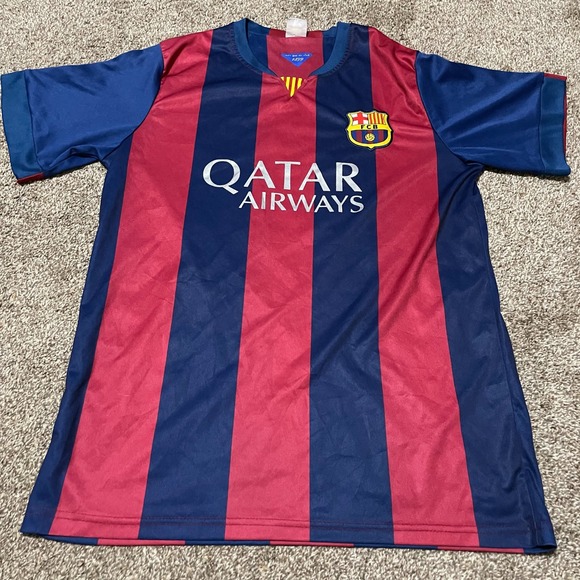 Fc Barcelona | Shirts | Fc Barcelona Soccer Jersey Mens Large Red Blue ...